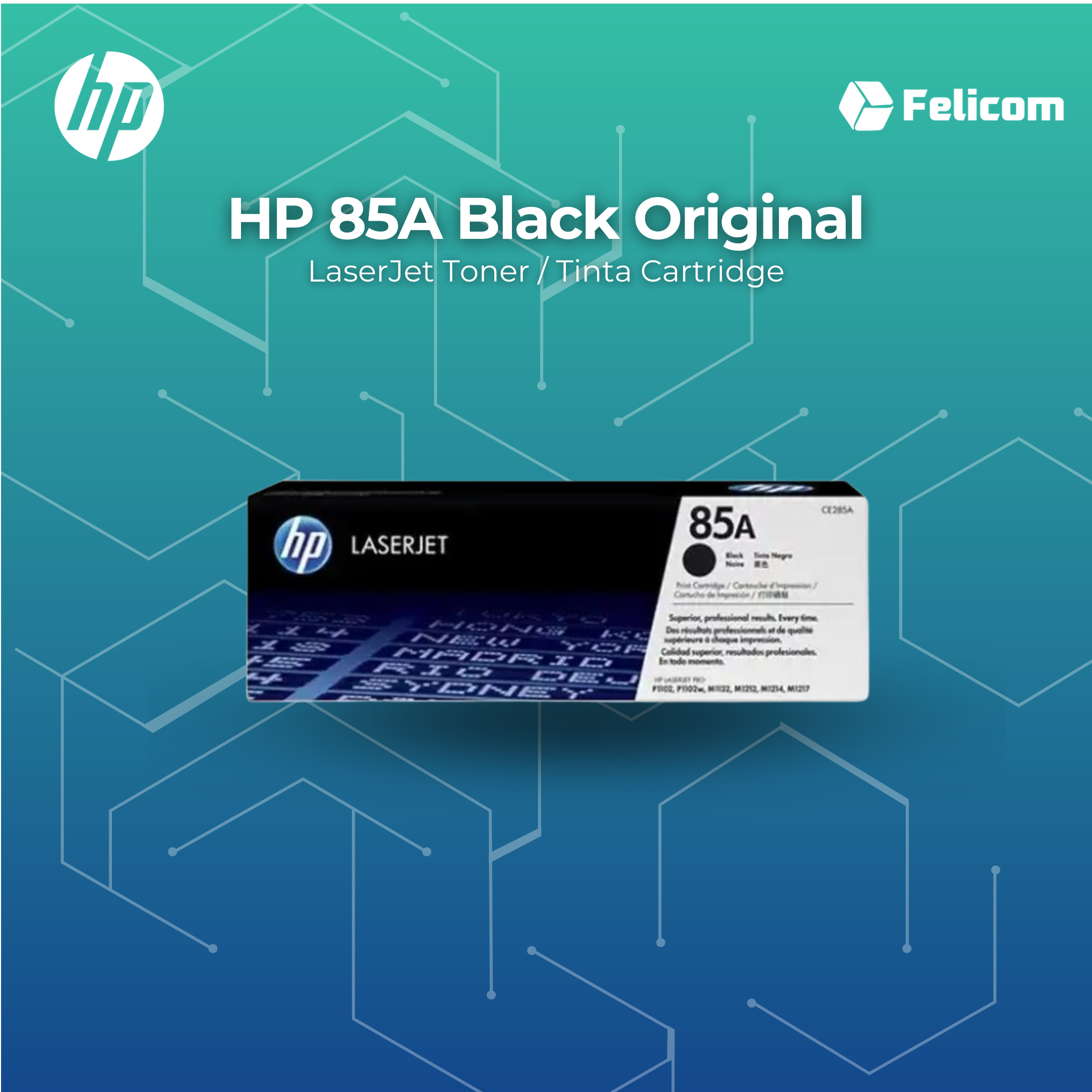 HP 85A Black Original LaserJet Toner / Tinta Cartridge